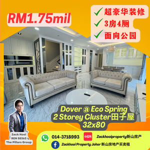 Eco Spring Reno Like Show House Cluster Unit for Sale @RM1,750,000 By ...