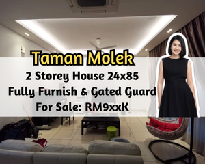 Taman Molek, Johor Bahru, Johor, 2 Storey House 24x85, Fully Furnished ...