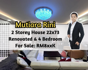 Rini Heights, Skudai, Johor, 2 Storey House 22x73, Renovated, 4 Bedroom ...