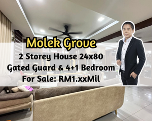 Taman Molek, Johor Bahru, Johor, Molek Grove, 2 Storey House 24x80 ...