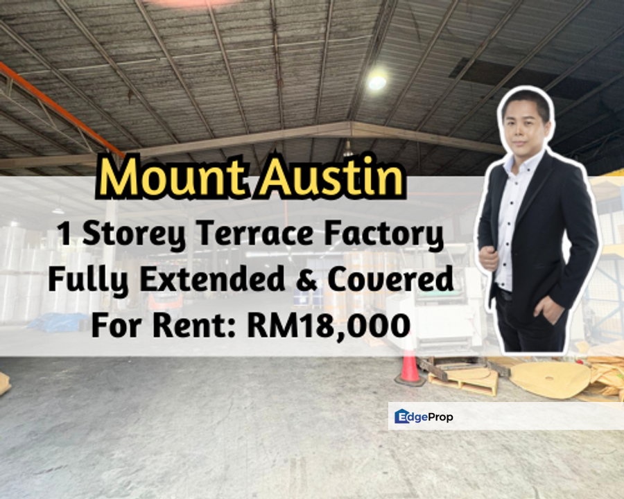 Taman Mount Austin, Johor Bahru, Johor, 1 Storey Factory, Corner, Fully ...