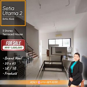 Brand NEW 🌟 3 Storey Terrace House for SALE | Setia Utama 2, Setia Alam ...