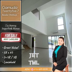 Spacious Layout + Modern Design ️ 2.5 Storey Superlink House for SALE ...