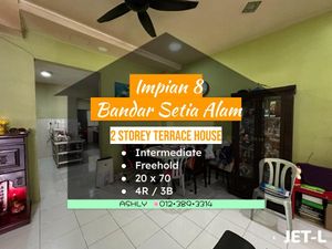 Setia Impian 8 Bandar Setia Alam 2 Storey Double Storey Terraced ...