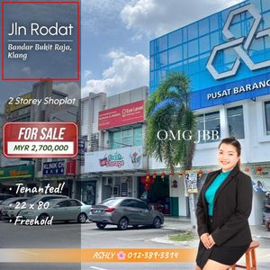 TENANTED 🏪 2 Storey Shoplot for SALE │ Bandar Bukit Raja, Jalan Rodat ...