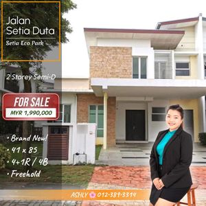 Brand NEW 🌸 Brand New Double Storey Semi-D for SALE | Jalan Setia Duta ...