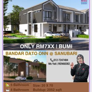 Bandar Dato Onn Rumah Teres 2 Tingkat Berkonsep SMART HOME SYSTEM Early ...