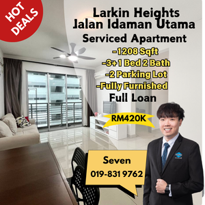 Larkin Heights, Jalan Idaman Utama 3+1 beds 2 baths 2 Parking Lot ...
