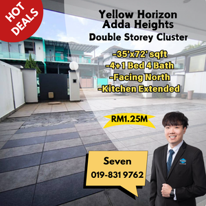 Adda Heights Yellow Horizon Double Storey Cluster Facing North 4+1 Bed ...