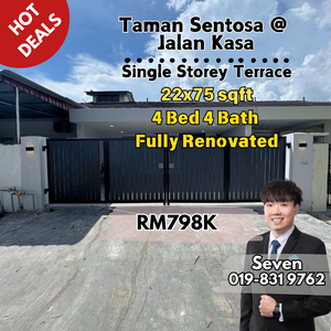 Taman Sentosa Jalan Kasa JB Town Near CIQ Single Storey Terrace 4 Bed 4 ...