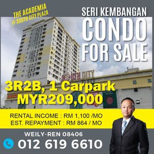 Serdang The Academia @ South City Plaza – Condo FOR SALE! for Sale ...