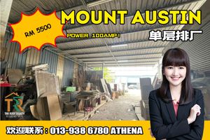 Mount Austin - 1 Storey Terrace Factory For Rent for Rental @RM5,500 By ...