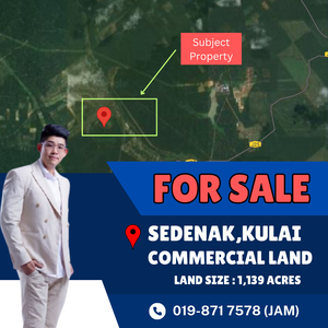 Sedenak, Kulai Johor. Zone Commercial & Zone Housing Land For Sale for ...