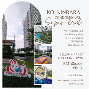 Koi Kinrara Puchong FREEHOLD Full Loan Below Market Super Sale! for ...
