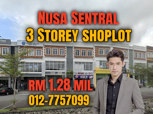 Nusa Sentral 3 Storey Shoplot for Sale @RM1,280,000 By KELVIN TOH ...