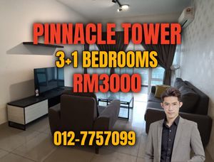 Pinnacle Tower 3+1 Bedrooms for Rental @RM3,000 By KELVIN TOH | EdgeProp.my