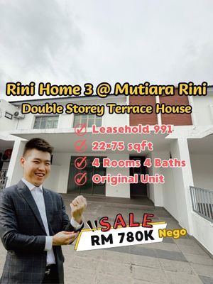Rini Home 3 @ Mutiara Rini Double Storey Terrace House Original Unit ...