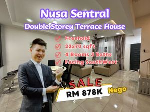 Nusa Sentral @ Iskandar Puteri Double Storey Terrace House For Sale for ...