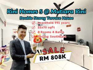 Rini Homes @ 5 Mutiara Rini Double Storey Terrace House For Sale for ...