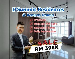 D'Summit Residence @ Kempas Utama High Floor Fully Renovation Unit For ...