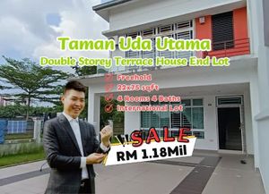 Uda Utama Double Storey Terrace House End Lot For Sale Near Danga ...