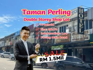 Taman Perling Double Storey Shop Lot For Sale Near Taman Baiduri, Taman ...