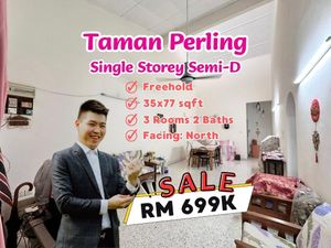 Taman Perling Single Storey Semi-D For Sale Near Taman Baiduri, Bukit ...