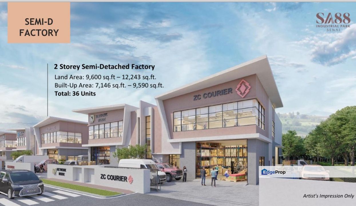 SA 88 Brand New Industrial Park In Senai, Taman Desa Idaman, Seelong ...