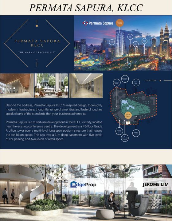 Menara Sapura Permata @ KLCC (2021 Grade A Office) for Rental @RM24,491 ...