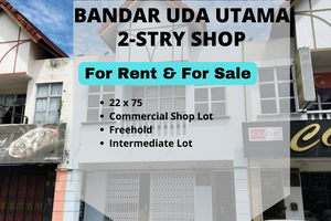 Bandar Uda Utama 2-stry Shop For Sale for Sale @RM950,000 By DENNIS PEH ...