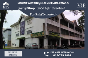 Mount Austin,Mutiara Emas 5 3-stry Shop For Sale (Tenanted) for Sale ...