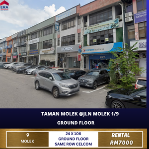 Taman Molek @Jln Molek 1 Ground Floor Shop For Rent (Same Row Celcom ...