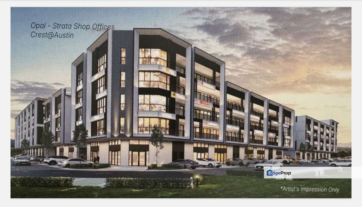 ROI 5.6+ New 4 & 5 Storey Commercial Hub, Crest Austin, WM Senibong for ...