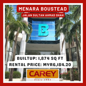 Office lot at Menara Boustead, Sultan Ahmad Shah for Rental @RM6,184 By ...