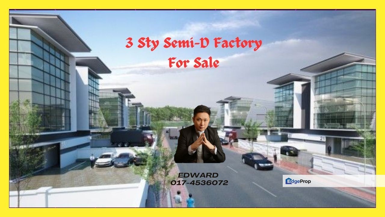 3 Storey Semi-D Factory Shah Alam Selangor for Sale @RM8,500,888 By ...