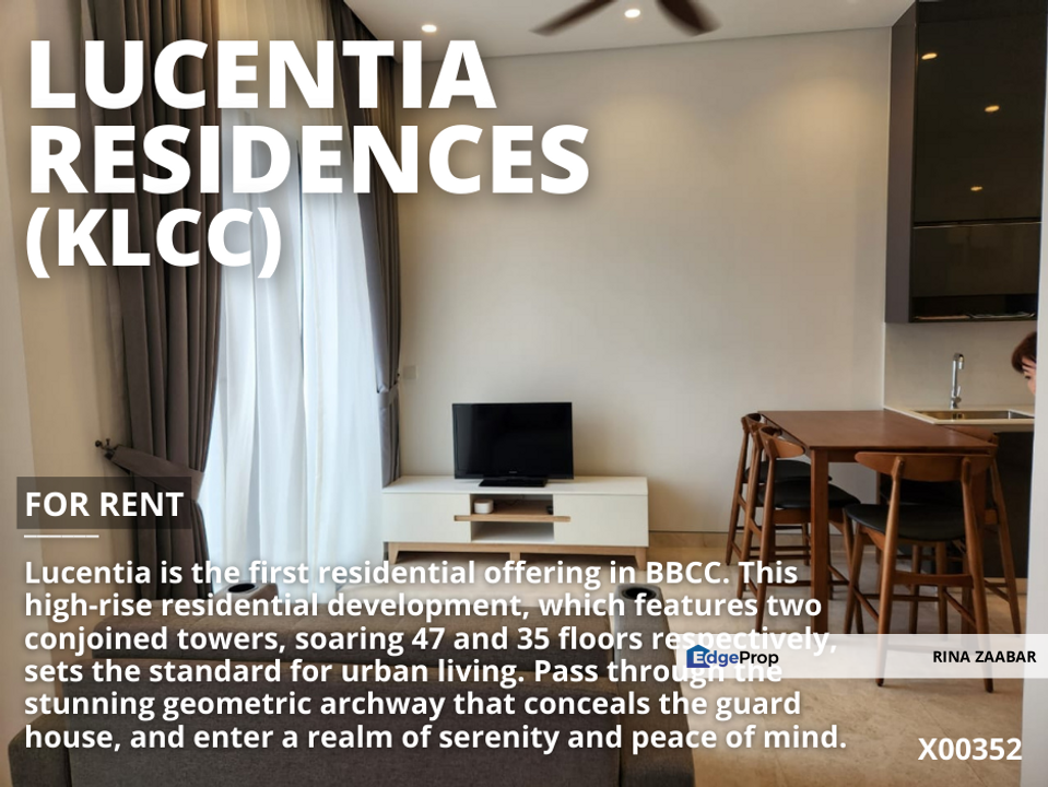 Lucentia Residences KLCC - For Rent for Rental @RM3,000 By RINA ZAABAR | EdgeProp.my
