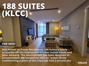 188 Suites KLCC - For Rent for Rental @RM4,000 By RINA ZAABAR | EdgeProp.my