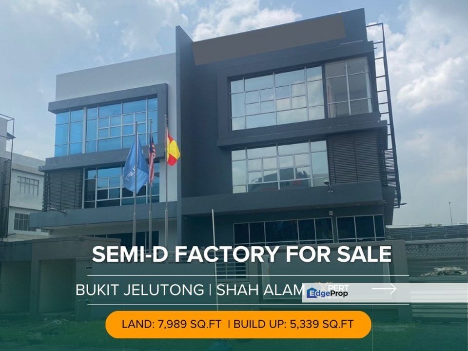 Semi D Factory Freehold I-Parc 1 Bukit Jelutong Shah Alam for Sale @RM4 ...
