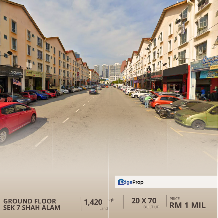 Ground Floor 6% ROI Pusat Komersial Seksyen 7 Shah Alam for Sale @RM1 ...