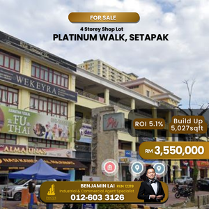Platinum Walk, Setapak 4 Storey Shop For Sale for Sale @RM3,550,000 By ...