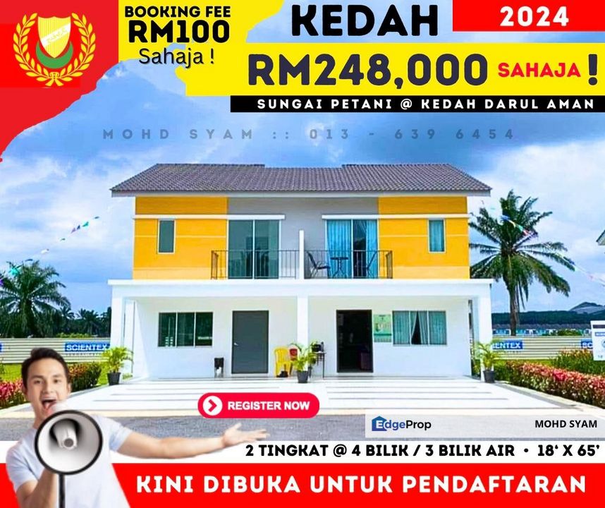 MAMPU MILIK ! - RUMAH BARU ( 2 TINGKAT ) FREEHOLD Sungai Petani, KEDAH ...