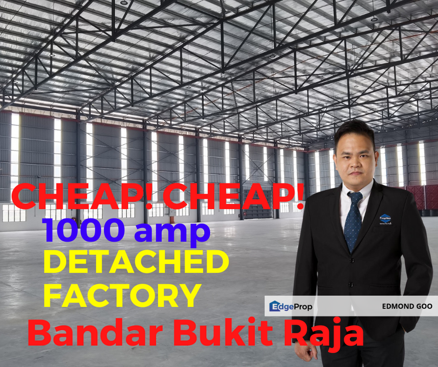 Detached Factory Bukit Raja Setia Alam Kapar Klang For Sale Rm38