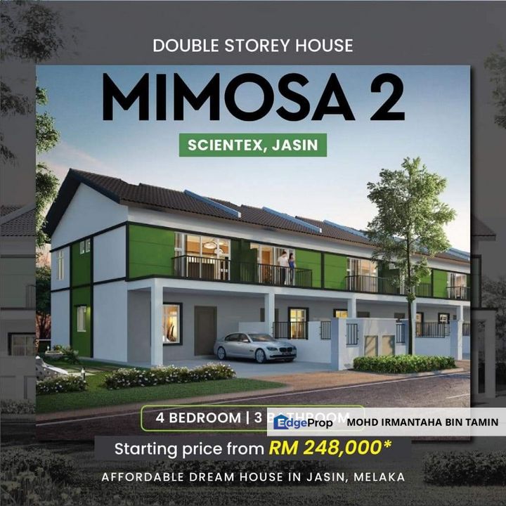 Rumah Teres Dua Tingkat Scientex Bandar Jasin for Sale @RM248,000 By ...