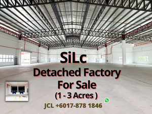 3 acres _1.5 Storey Detached Factory In SILC For Sale for Sale @RM28 ...