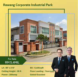 Rawang Industrial Park Medium Industry Warehouse Factory For Sale for ...