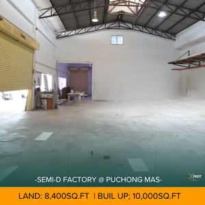 Semi-D factory at Puchong Mas, Taman Perindustrian Puchong, Puchong, Selangor for Sale @RM3 ...